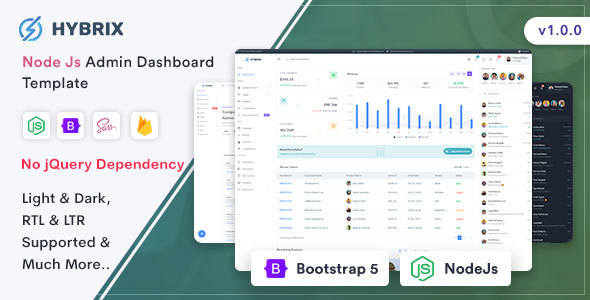 Hybrix – NodeJs Admin & Dashboard Template - Digitals Tactic Market Hybrix – NodeJs Admin & Dashboard Template - Digitals Tactic Market