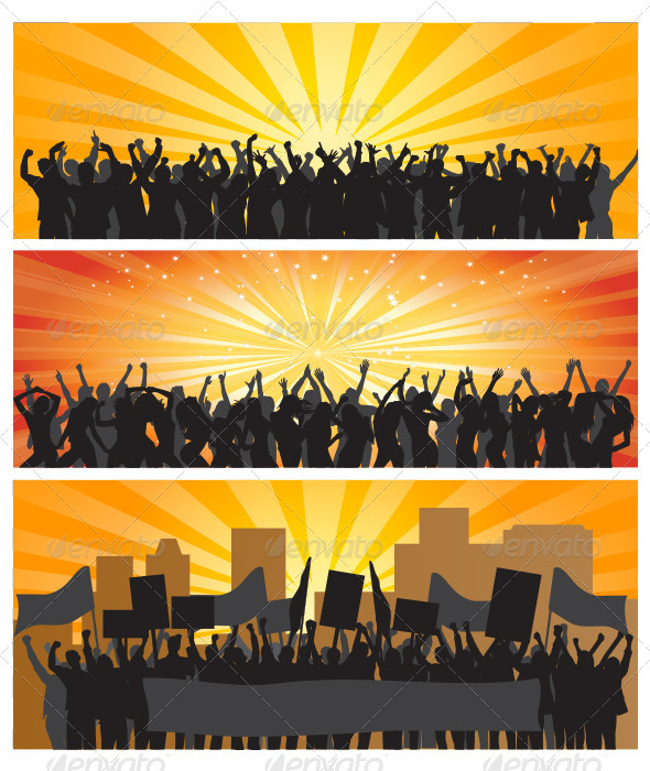 Crowd Graphics, Designs & Templates | GraphicRiver