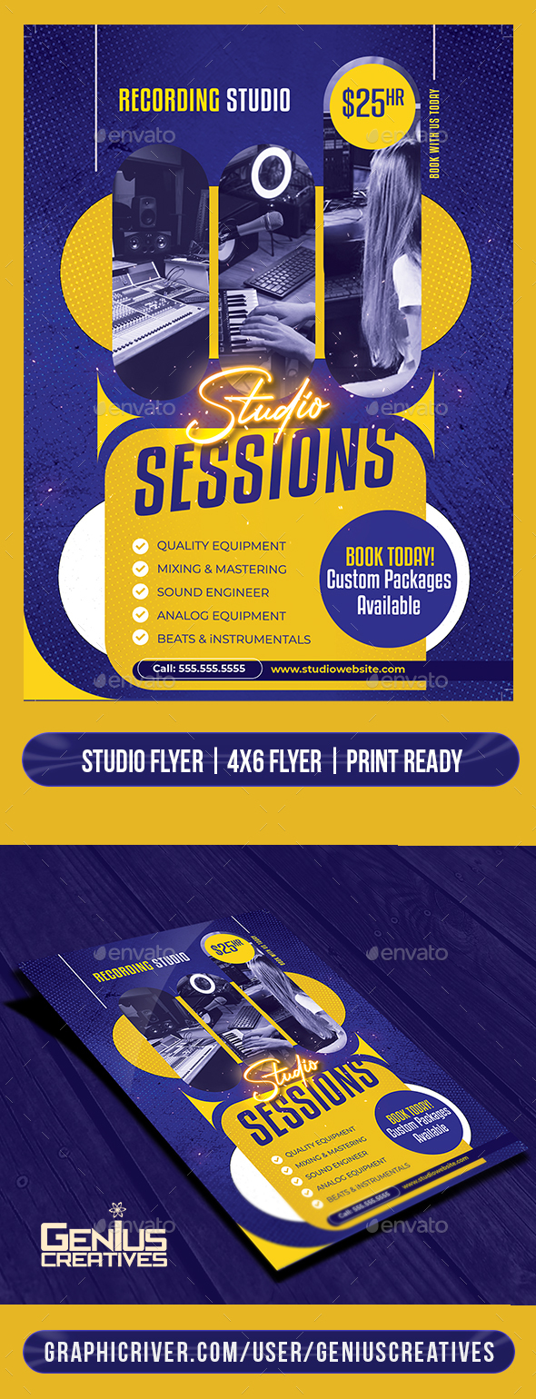 Estadio Flyer Graphics, Designs & Templates from GraphicRiver