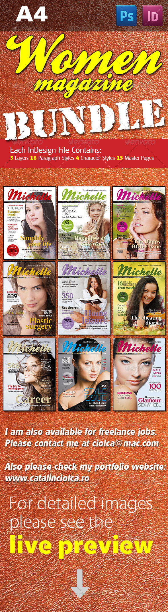 2024's Best Selling Magazine Templates