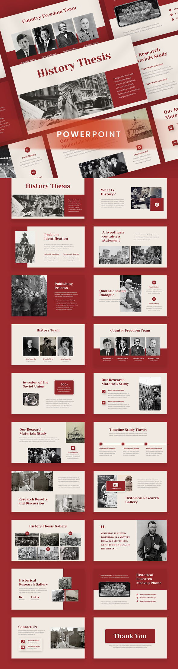 History Presentation Templates | GraphicRiver