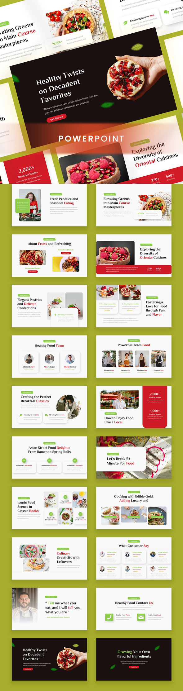 Food PowerPoint Templates | GraphicRiver
