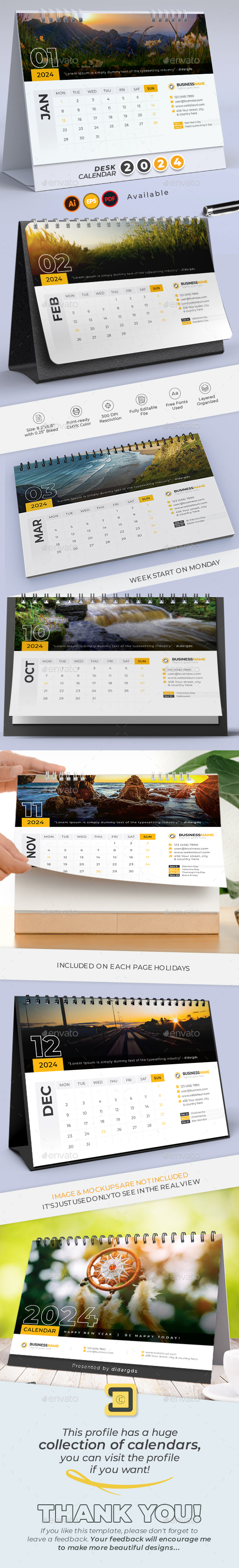Calendar Calendar Templates & Designs | GraphicRiver
