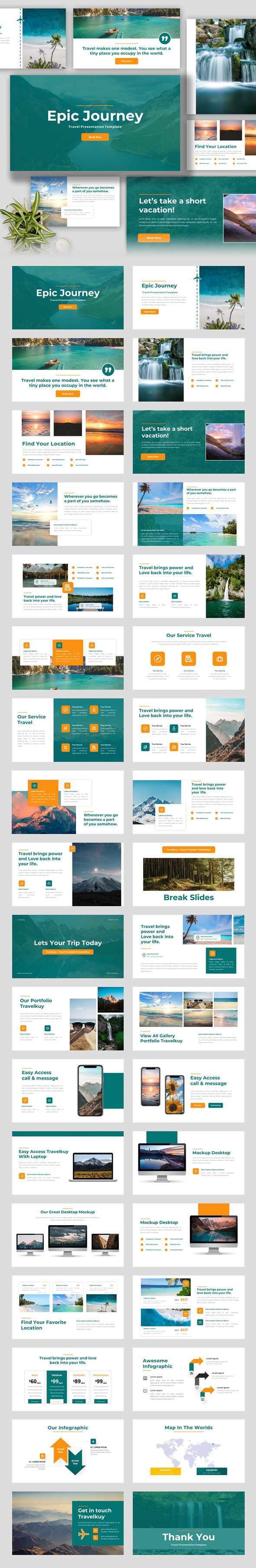 Travel PowerPoint Templates | GraphicRiver