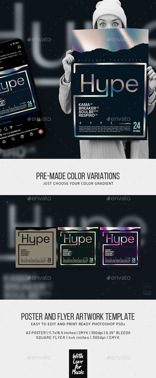 Hype Graphics, Designs & Templates | GraphicRiver