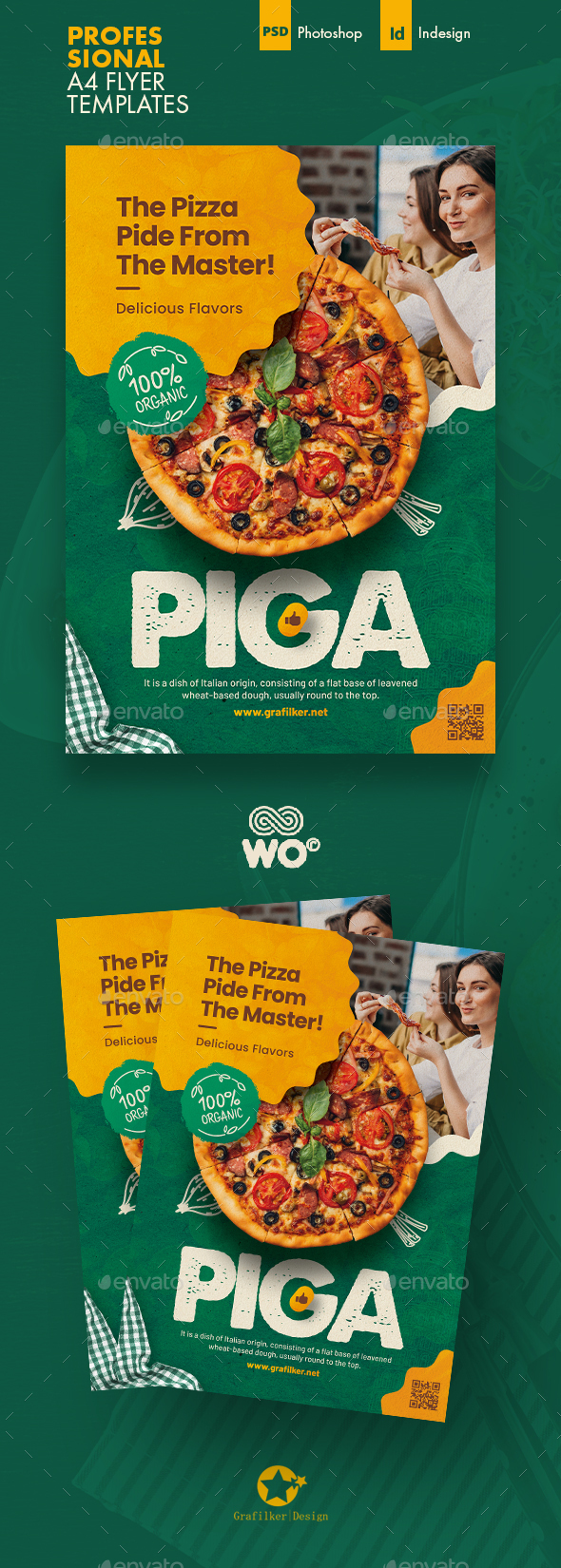 Pizza Graphics, Designs & Templates | GraphicRiver