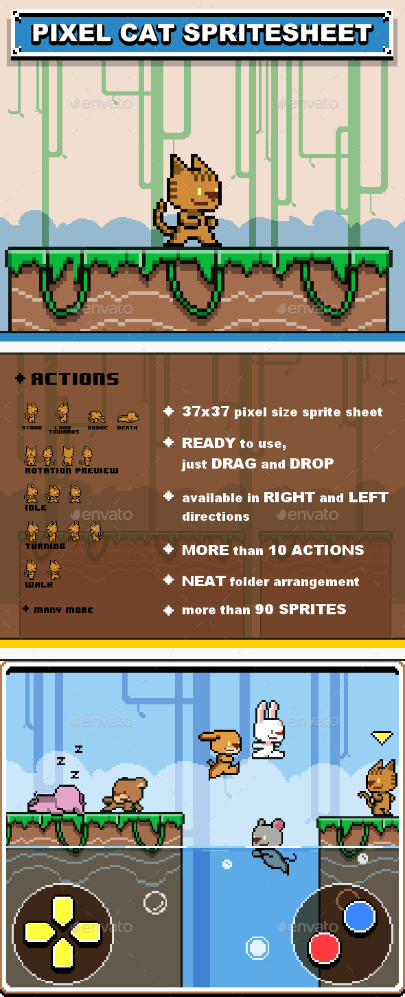 Attack Sprite Game Sprites & Sheet Templates from GraphicRiver