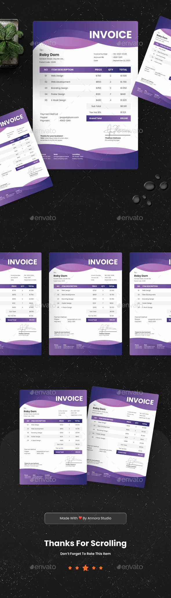 Invoice Graphics, Designs & Templates | GraphicRiver