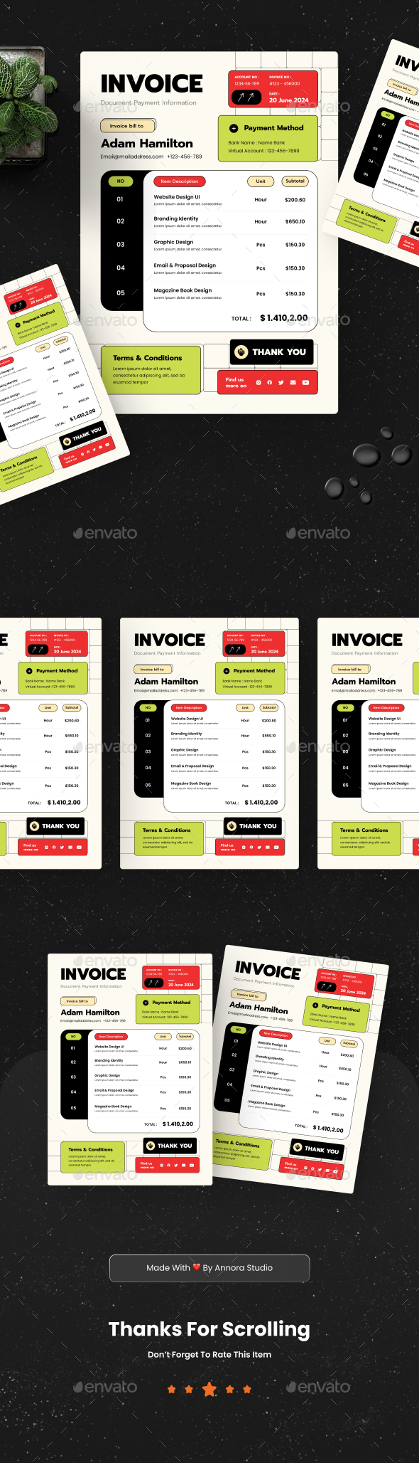 Invoice Graphics, Designs & Templates | GraphicRiver
