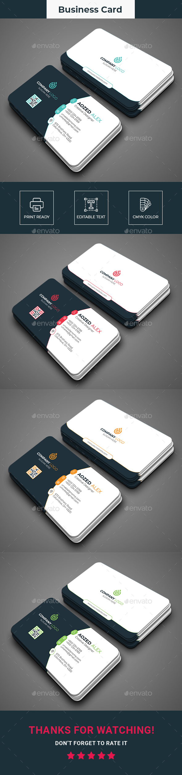 Business Card Templates & Designs from GraphicRiver