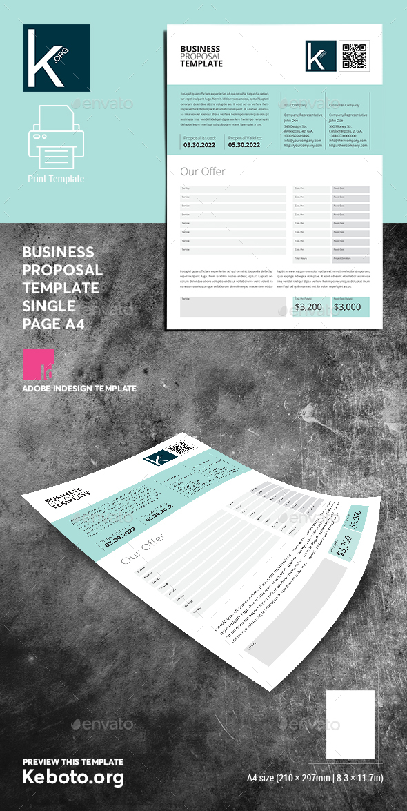 Business Proposal & Invoice Templates from GraphicRiver