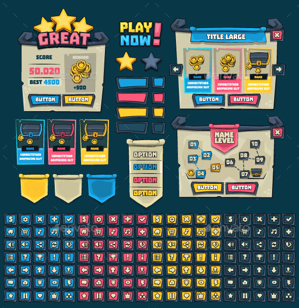 Game User UI Templates from GraphicRiver