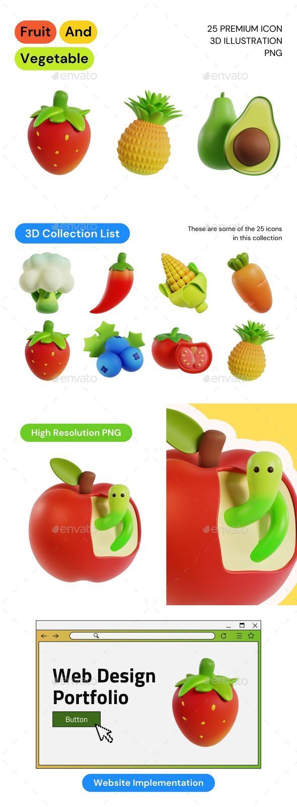 Fruits Graphics, Designs & Templates | GraphicRiver