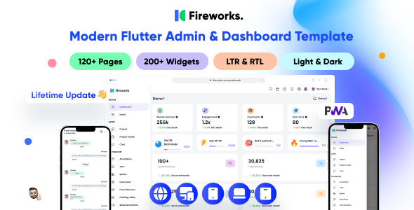 Make A Dashboard Flutter App With Flutter Templates, Apps and Components