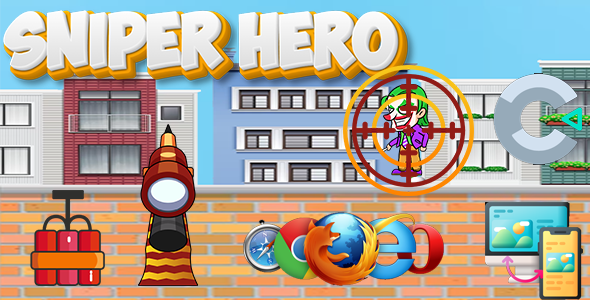 Sniper Hit Game Html5 Game Construct 2 And 3 Source Code Template Graphicfort 4721