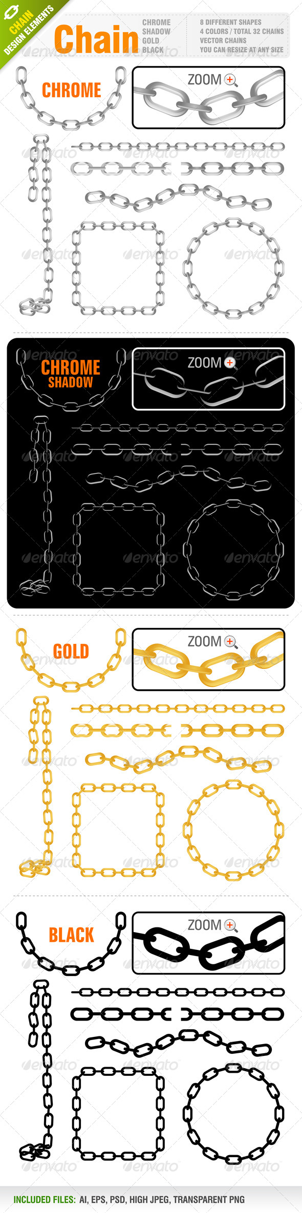 Chain Graphics, Designs & Templates | GraphicRiver