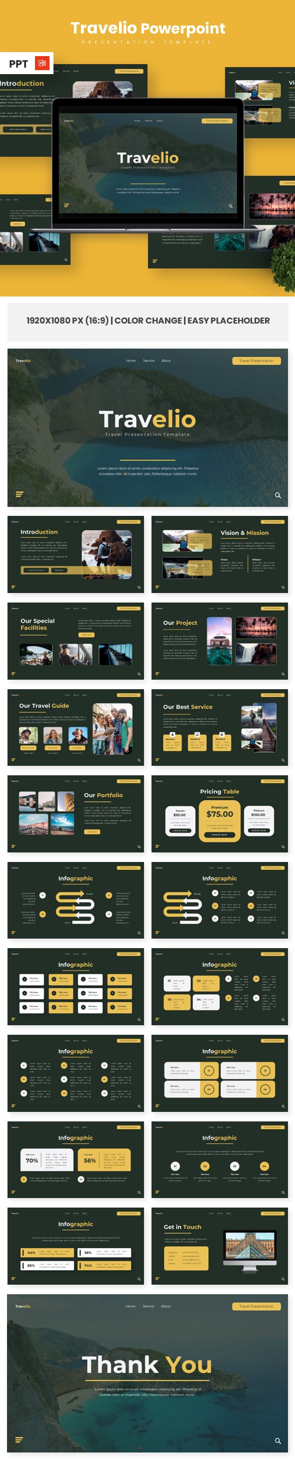 Travel PowerPoint Templates | GraphicRiver