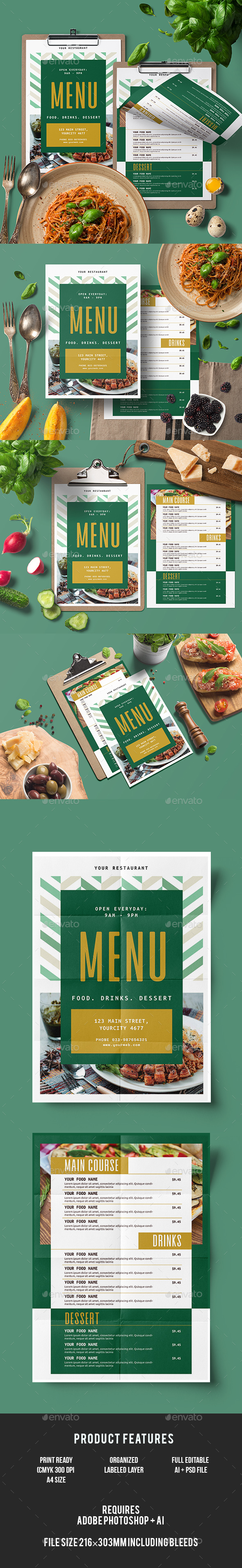 Menu Graphics, Designs & Templates | GraphicRiver