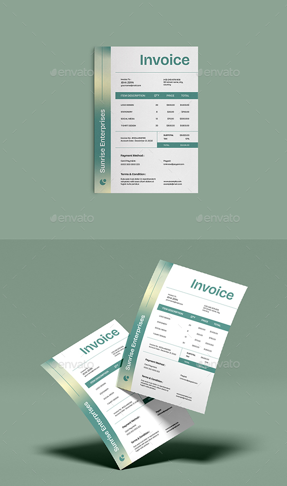 Business Proposal & Invoice Templates from GraphicRiver