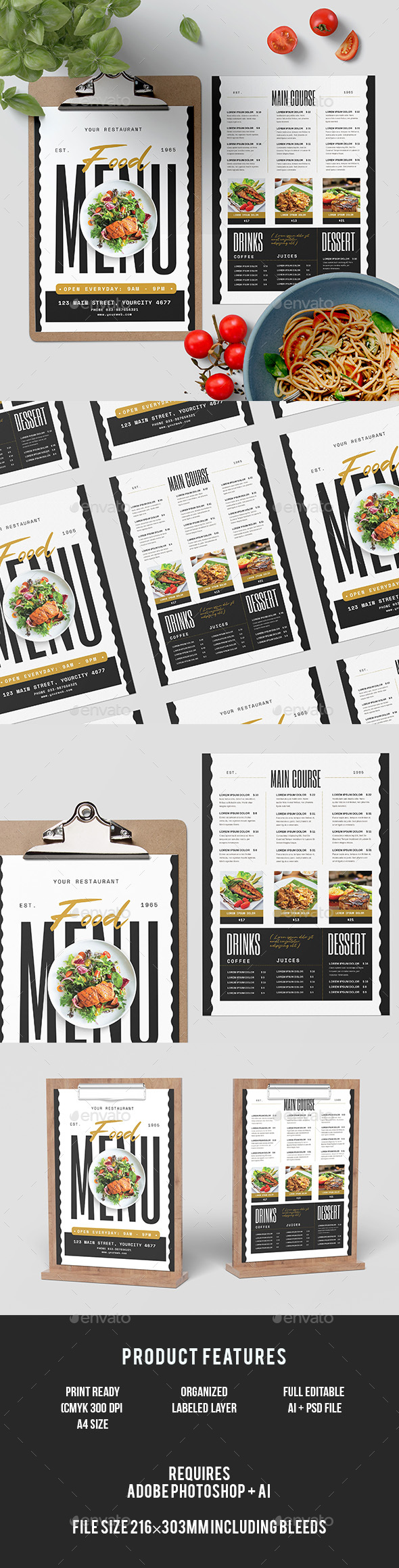 Menu Graphics, Designs & Templates | GraphicRiver