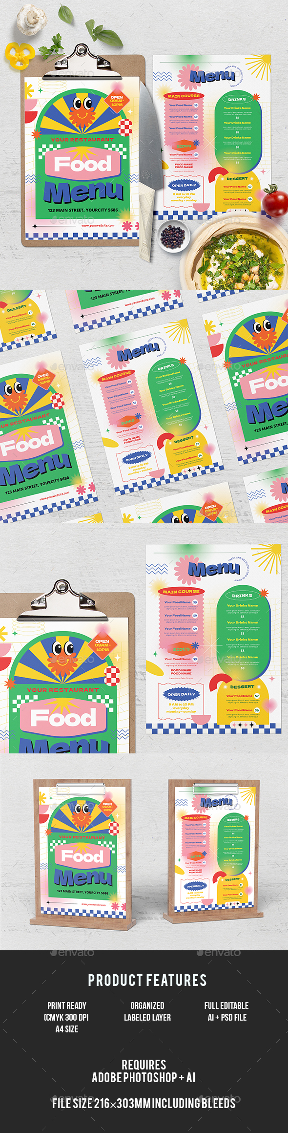 Menu Graphics, Designs & Templates | GraphicRiver