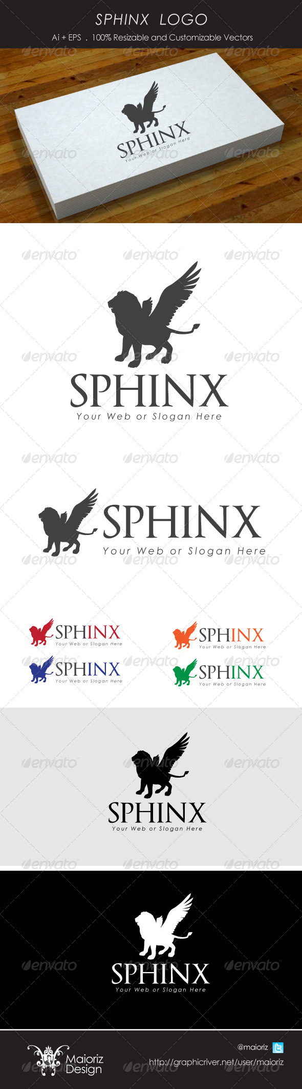 Sphynx Logo Template from GraphicRiver