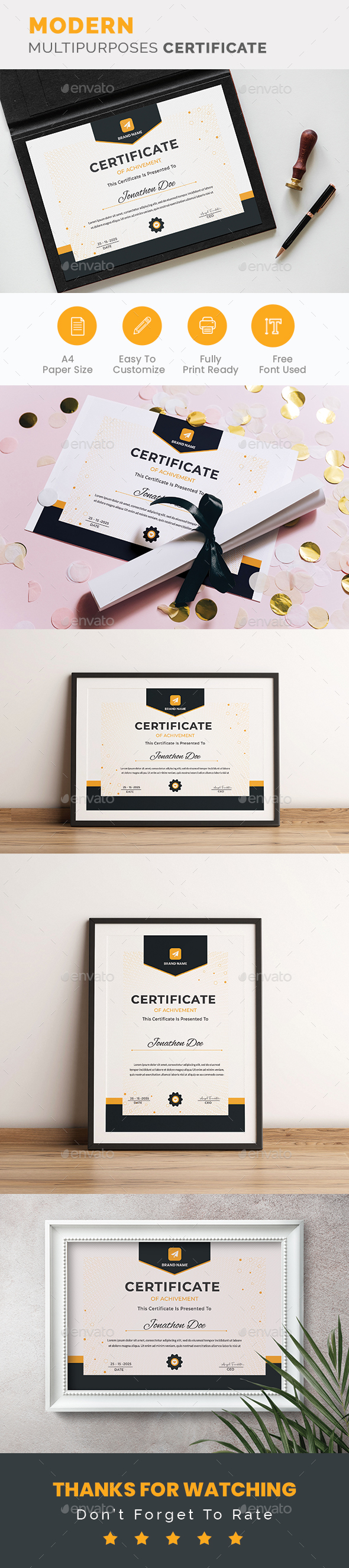 Certificate Stationery and Design Templates | GraphicRiver