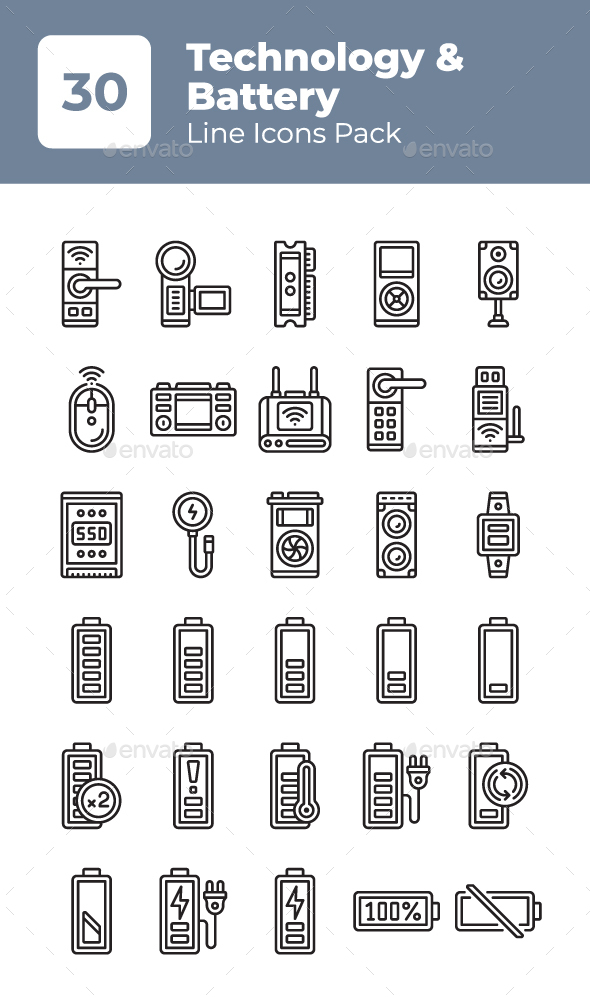 Technology Icons from GraphicRiver