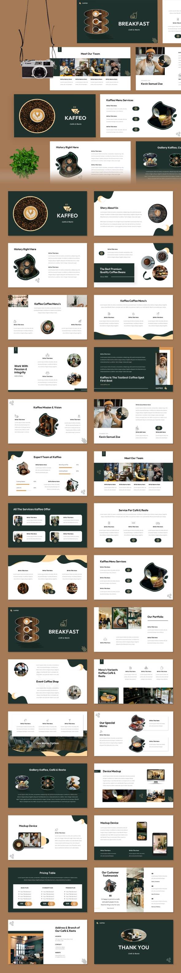 Cafe Presentation Templates | GraphicRiver
