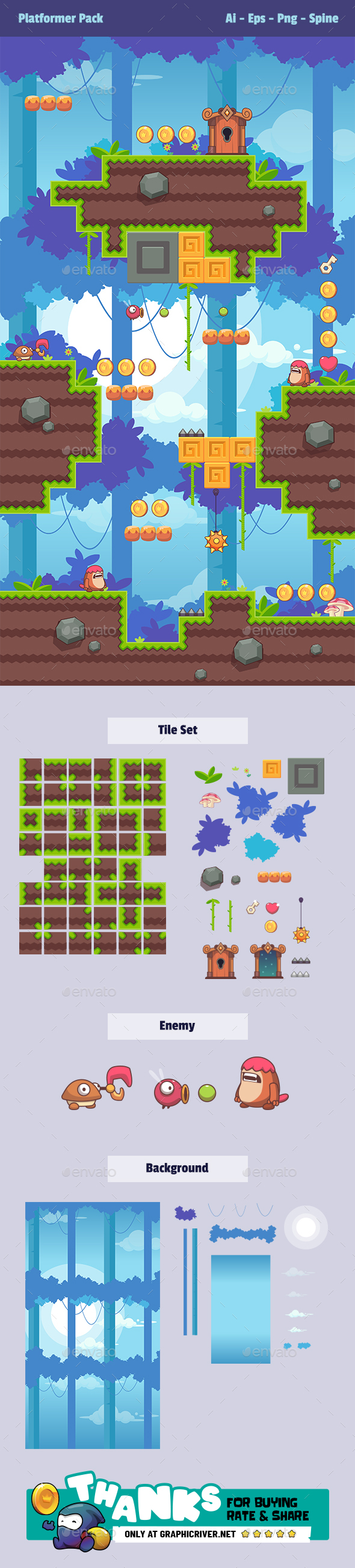 Game Tilesets from GraphicRiver