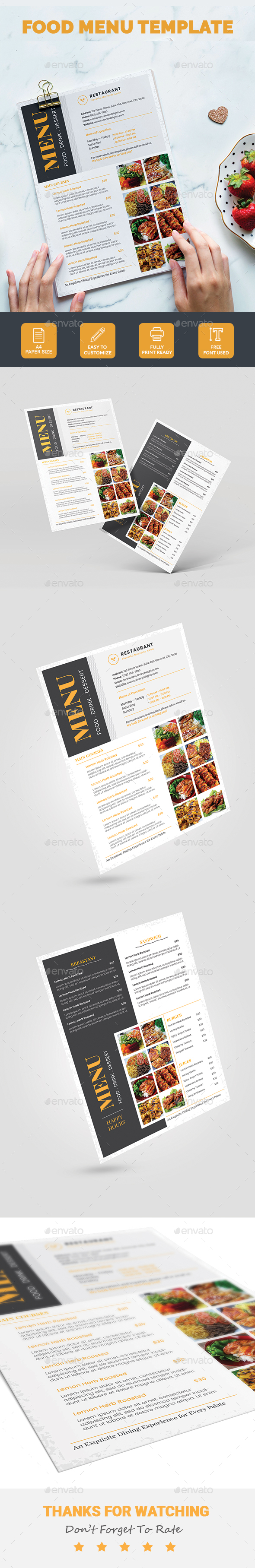 Menu Graphics, Designs & Templates | GraphicRiver