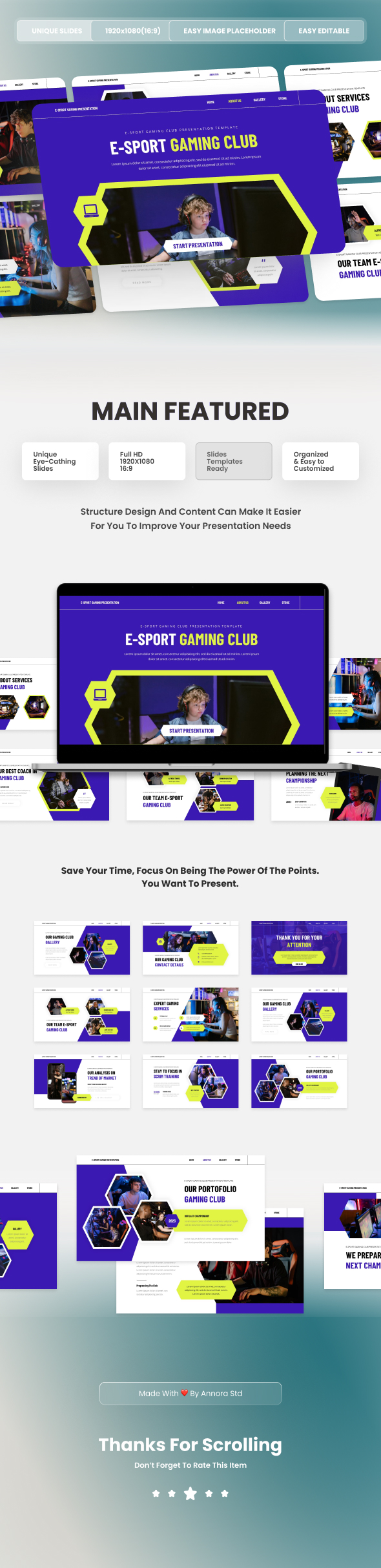 Esports PowerPoint Templates | GraphicRiver