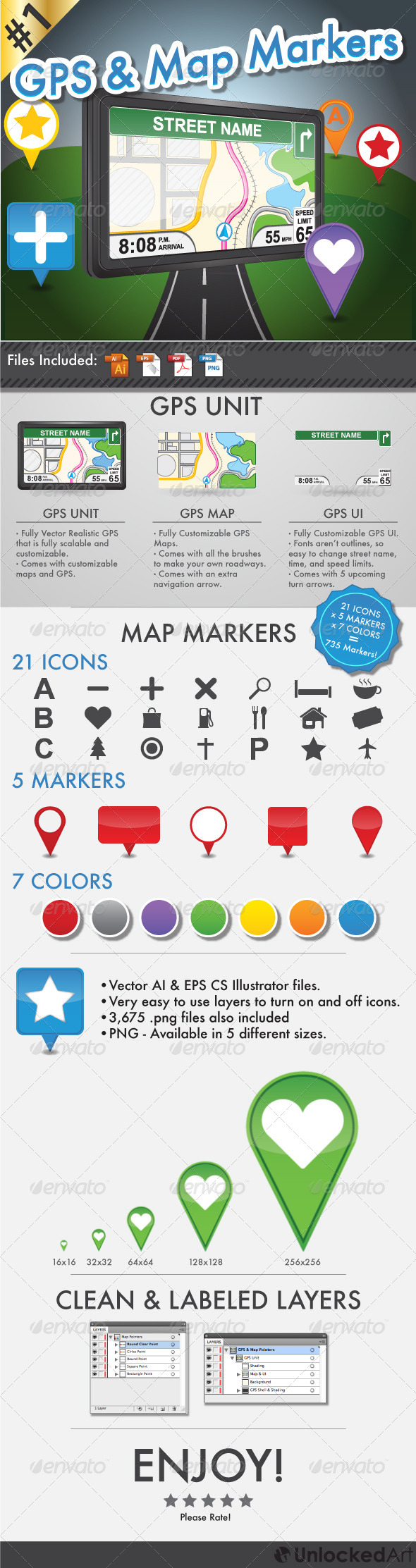 Markers Graphics, Designs & Templates from GraphicRiver