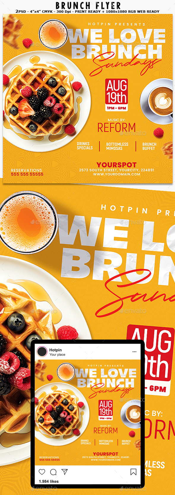 Brunch Graphics, Designs & Templates | GraphicRiver