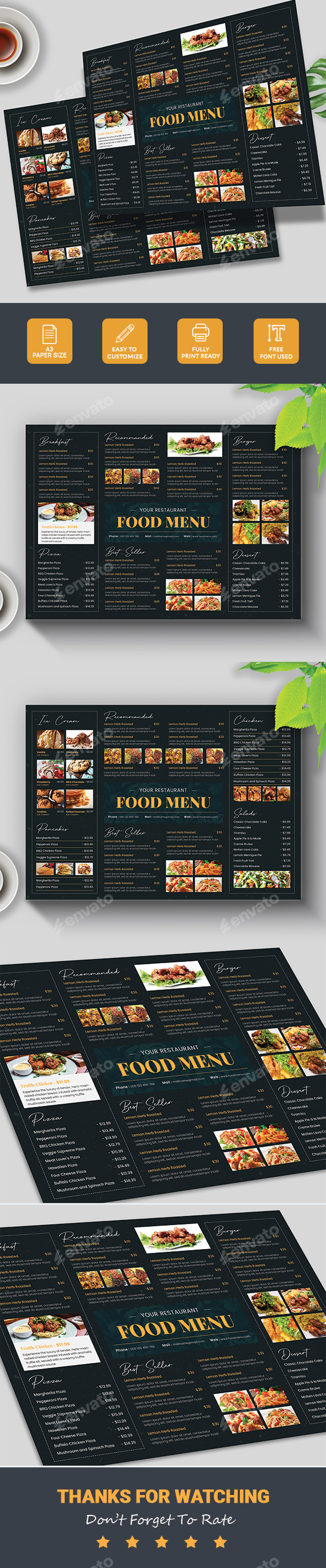 Menu Templates from GraphicRiver