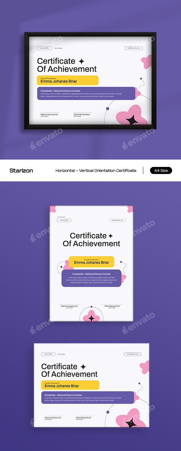Certificate Templates & Designs from GraphicRiver