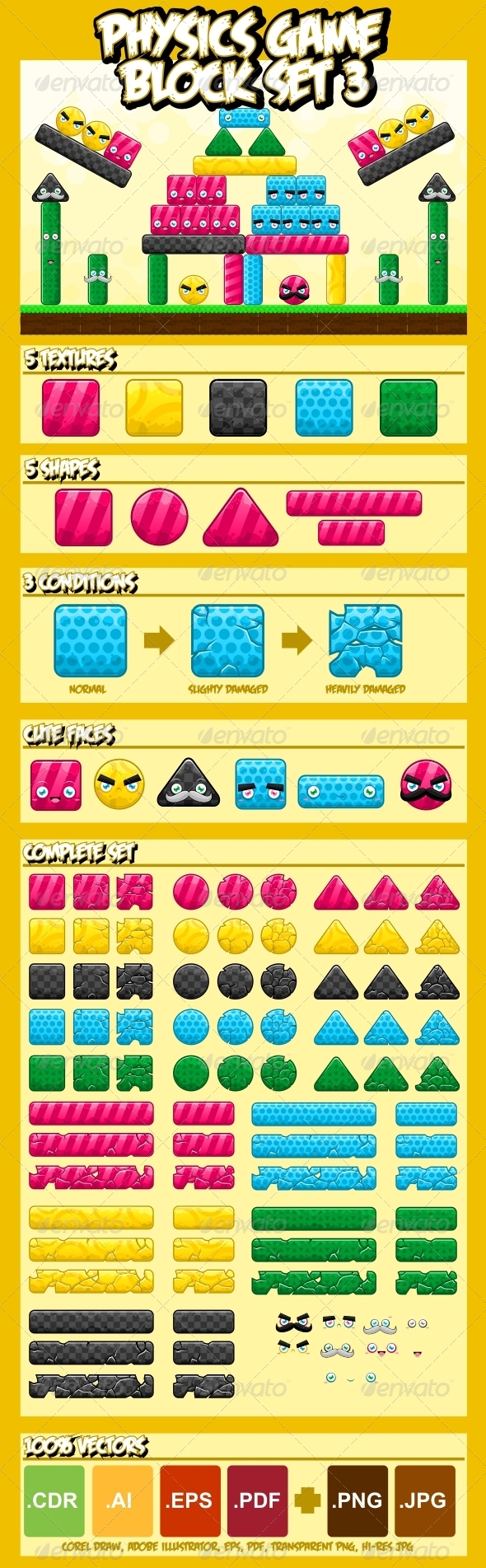 Box Game Sprites & Sheet Templates from GraphicRiver