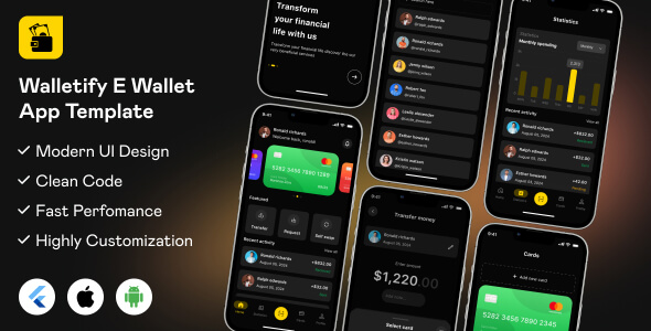 Walletify App Ui Template Personal Finance Management App In Flutter Smartwallet App