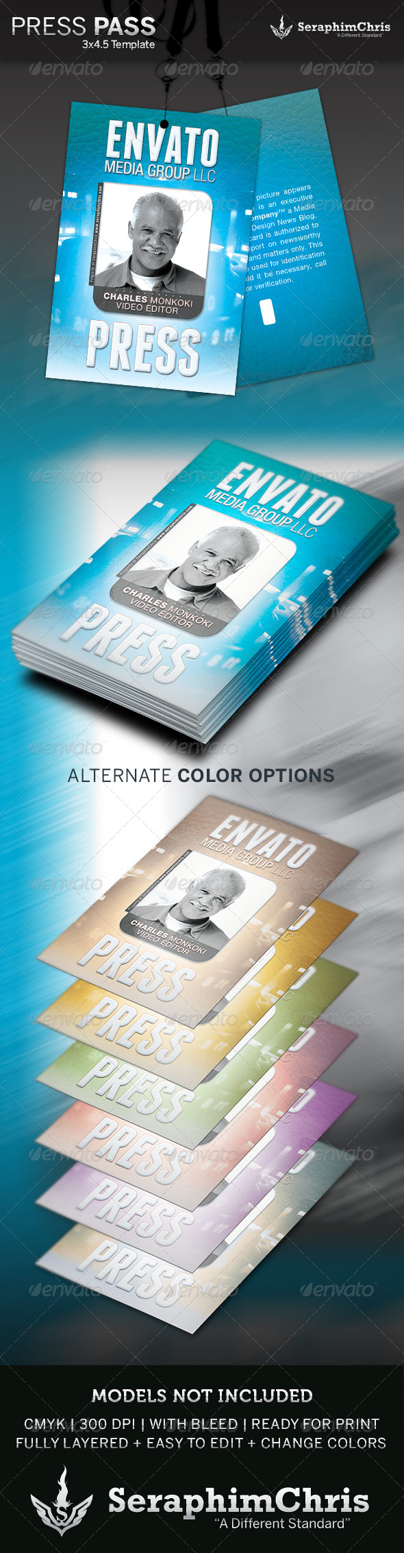 Media Pass Graphics, Designs & Templates from GraphicRiver