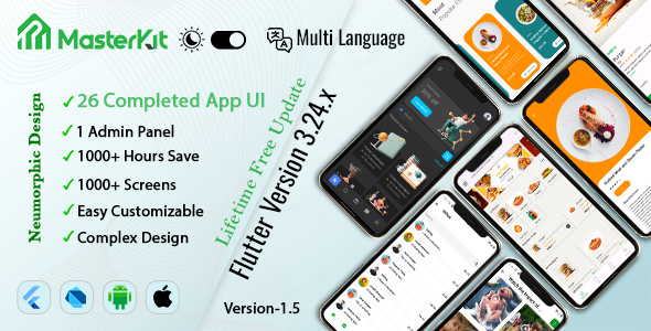 Masterkit Flutter Uikit Multipurpose Ui Template For Flutter Graphicfort