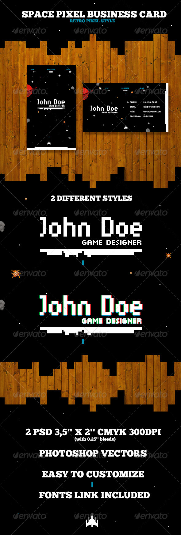 Space Business Card Templates & Designs from GraphicRiver