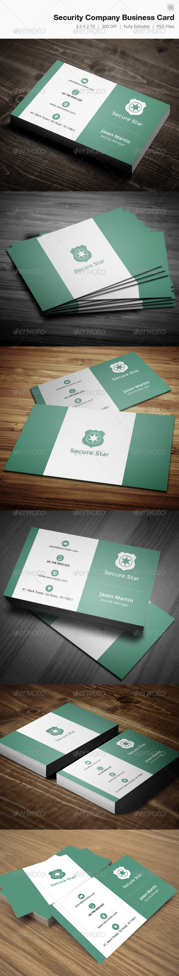 Security Business Card Templates & Designs from GraphicRiver