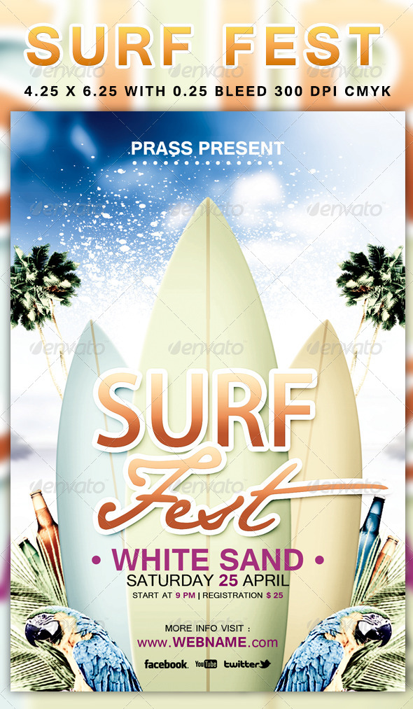 Surf Flyer Templates | GraphicRiver