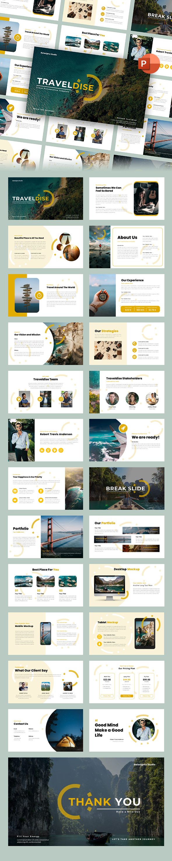 Travel PowerPoint Templates | GraphicRiver
