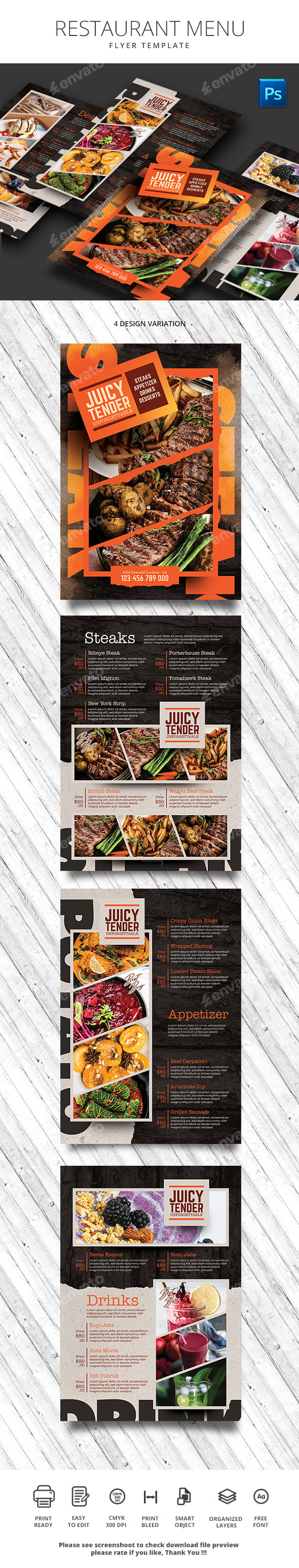 Menu Graphics, Designs & Templates | GraphicRiver