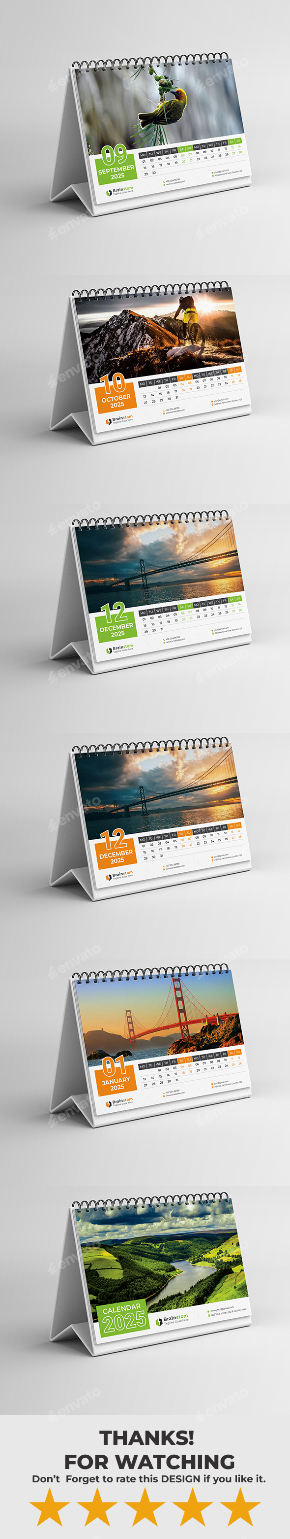 Calendar Templates & Designs from GraphicRiver