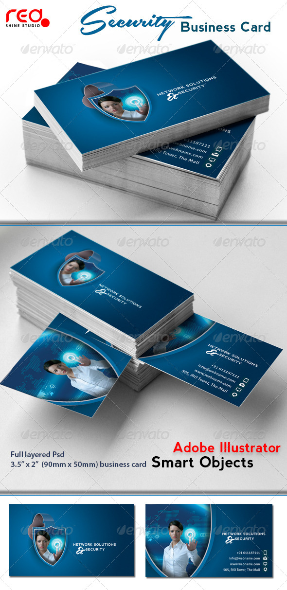 Security Business Card Templates & Designs from GraphicRiver