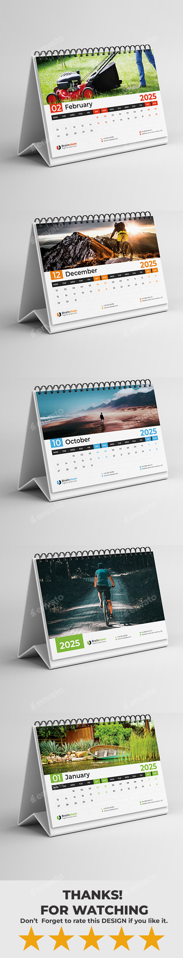 Calendar Templates & Designs from GraphicRiver