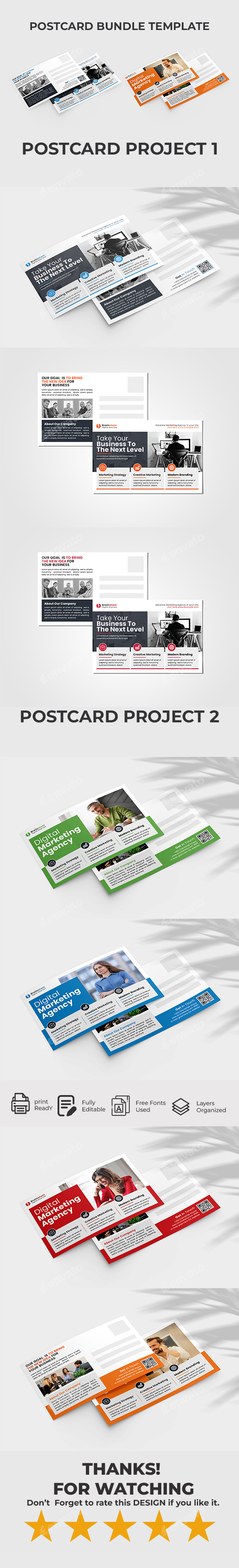 Postcard Graphics, Designs & Templates | GraphicRiver