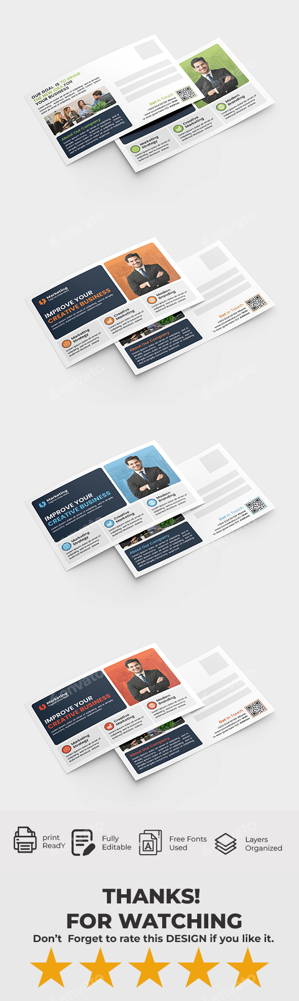 Postcard Graphics, Designs & Templates | GraphicRiver